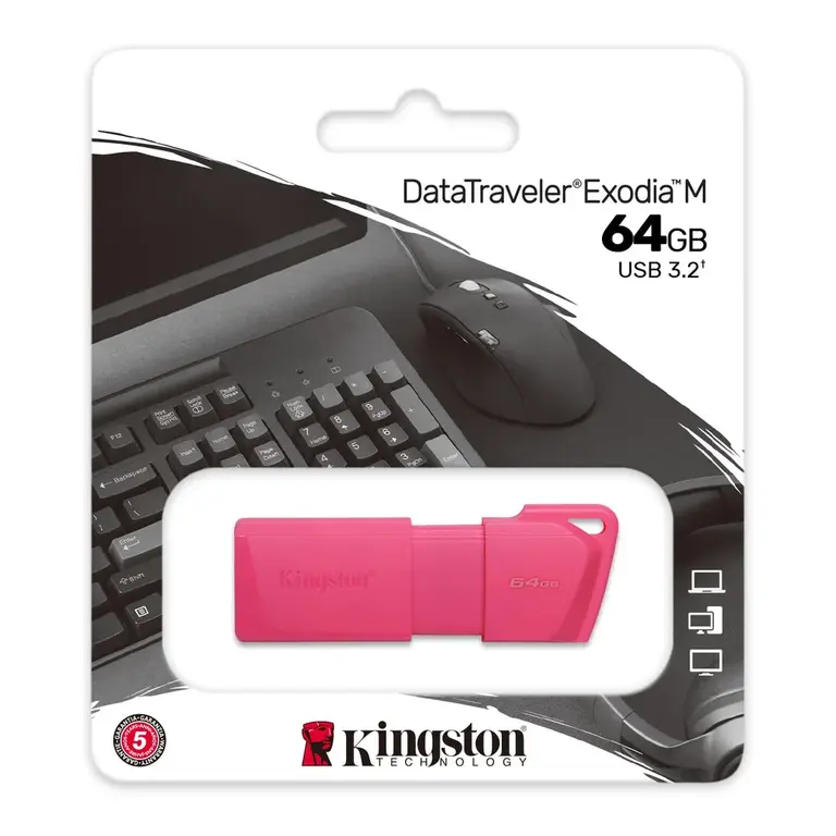 Флешка USB 64 ГБ Kingston DataTraveler Exodia Neon USB 3.2 gen.1 ...